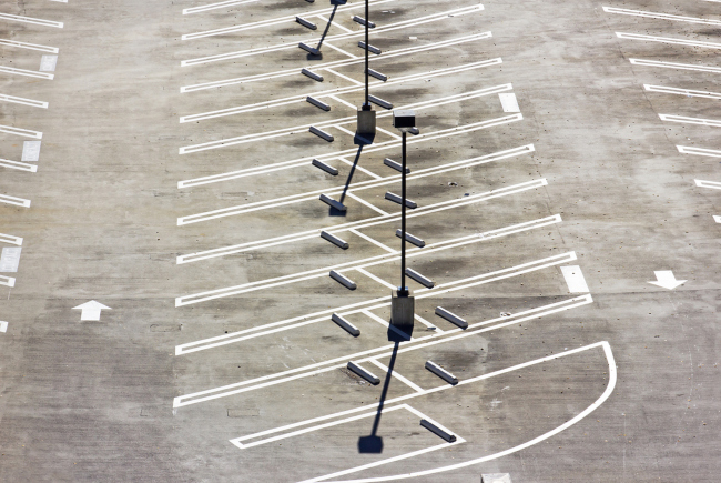 Angled Parking Covered