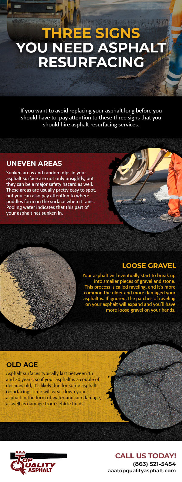 Three Signs You Need Asphalt Resurfacing [infographic] | AAA Top ...